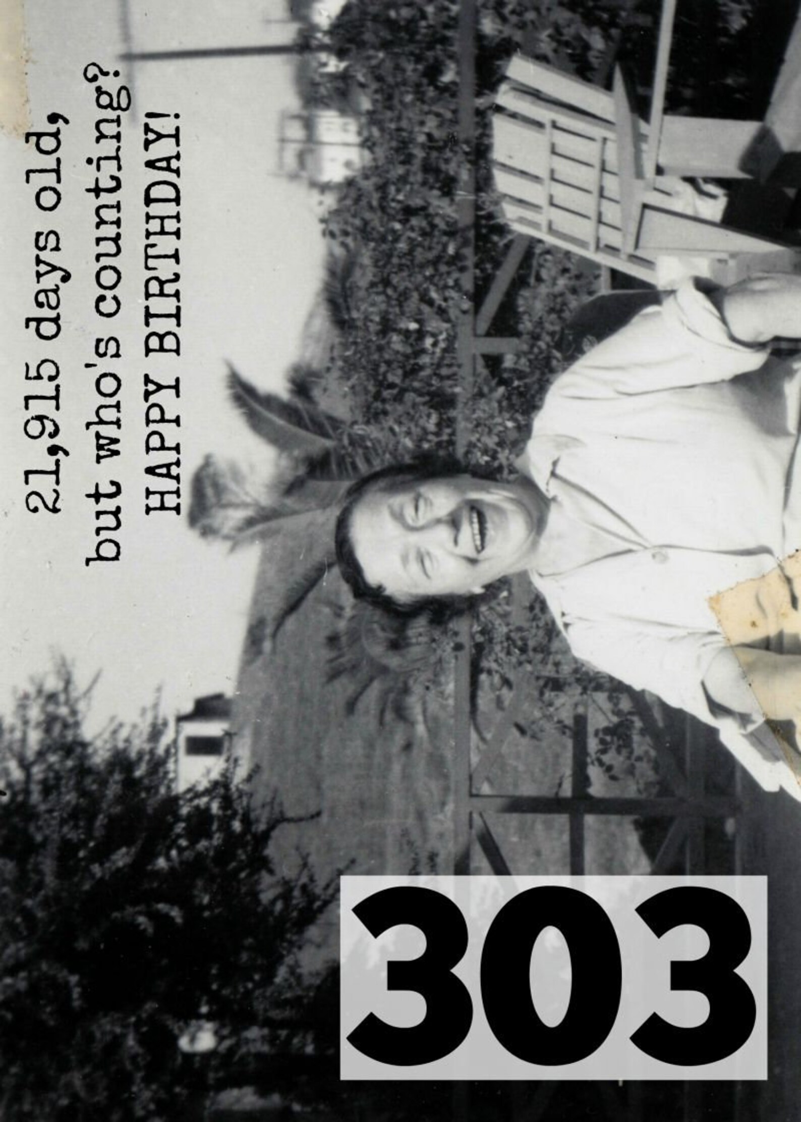 Card 303. Funny 6oth Birthday Card. 21915 Days Old but - Etsy Canada