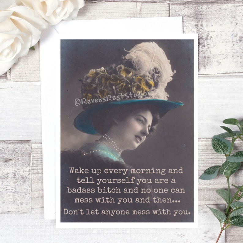 Greeting Card 565. Wake up Every Morning and Tell Yourself - Etsy