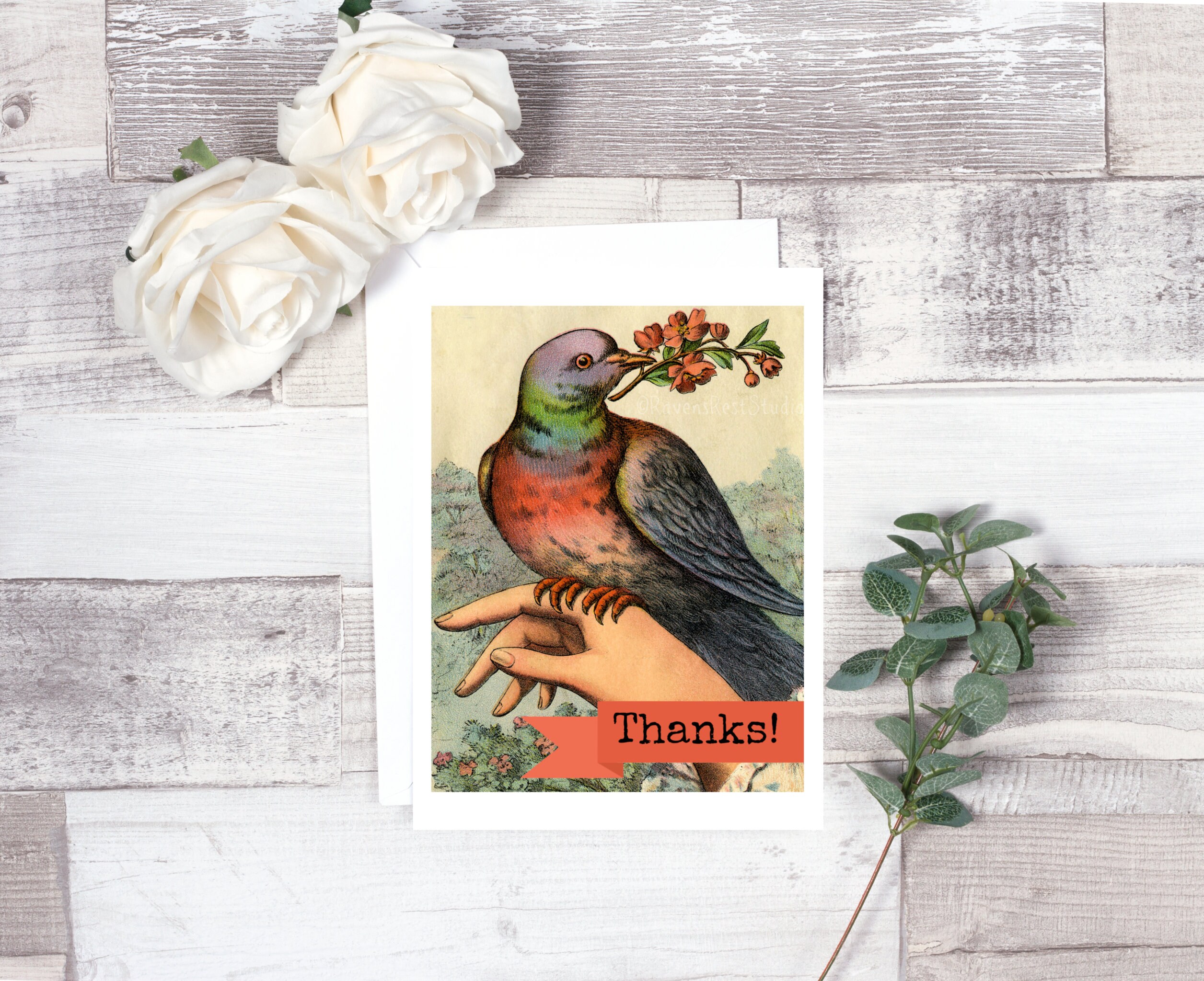 Card 273. Thank You Card. Thanks Victorian Hand. Vintage - Etsy UK