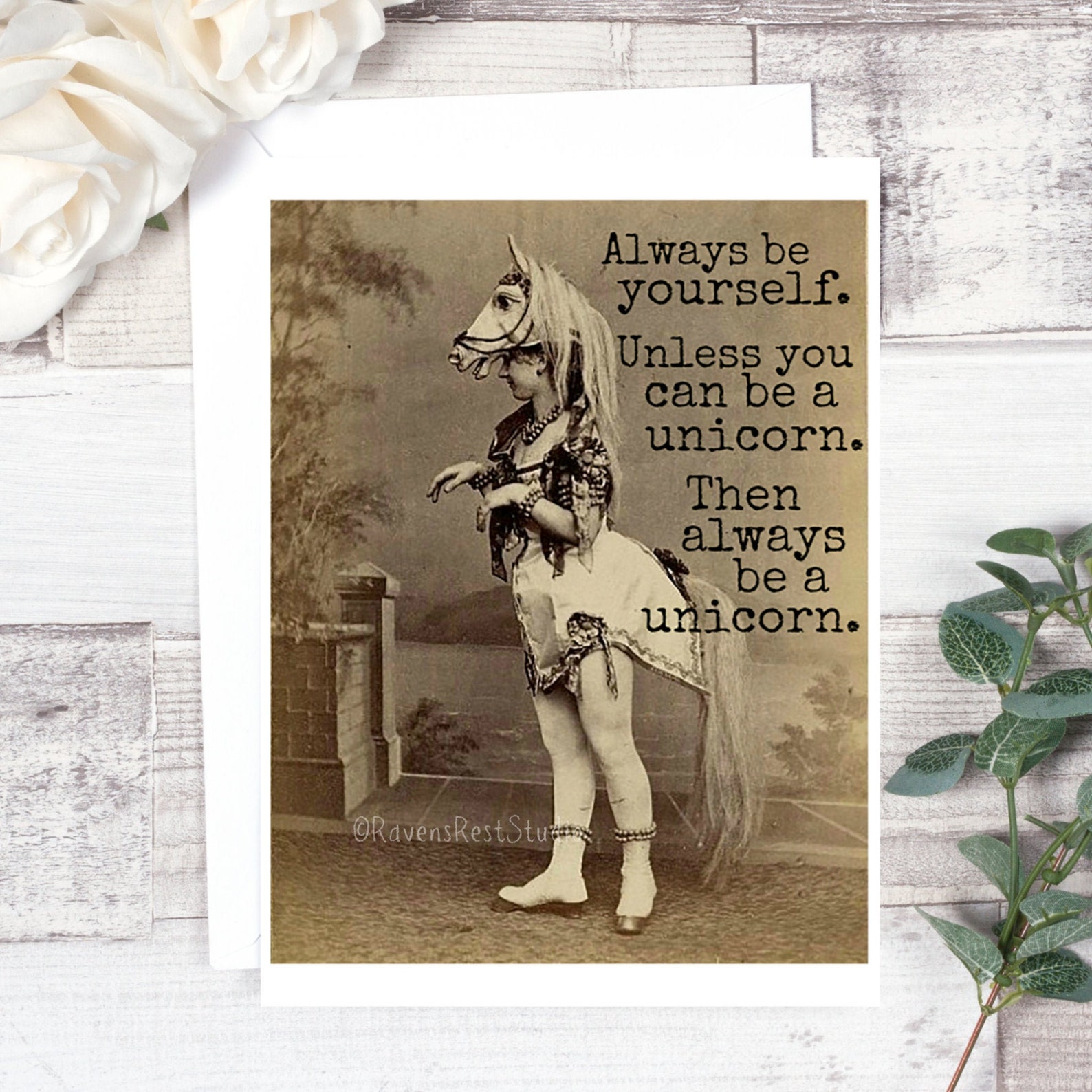 Card 13. Greeting Card. Always Be Yourself. Unless You Can Be | Etsy