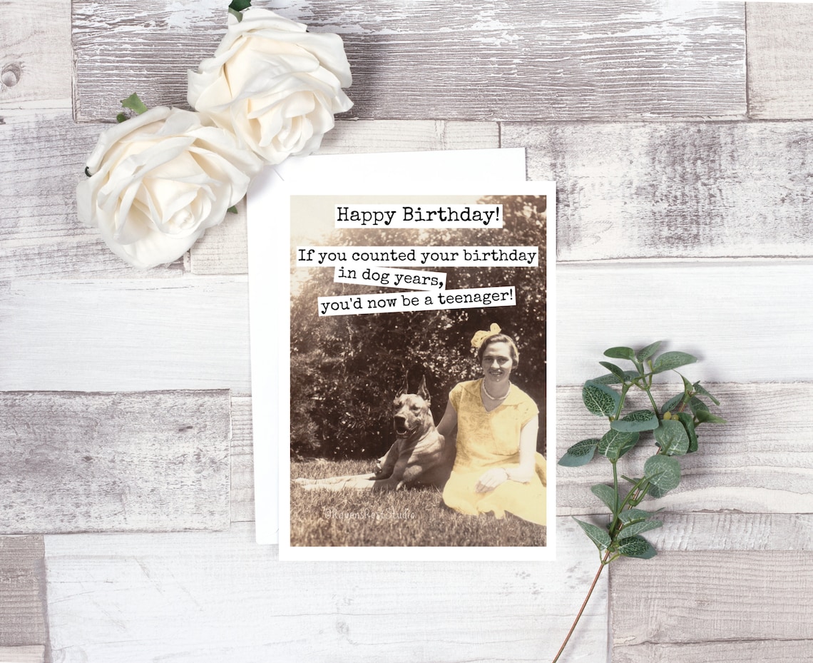 Card 319. Funny Birthday Card. Happy Birthday If You - Etsy