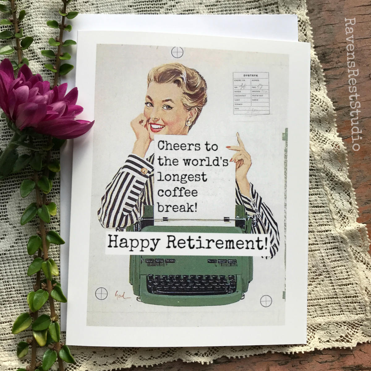 Card 218. Retirement Card. Cheers To The World's Longest | Etsy