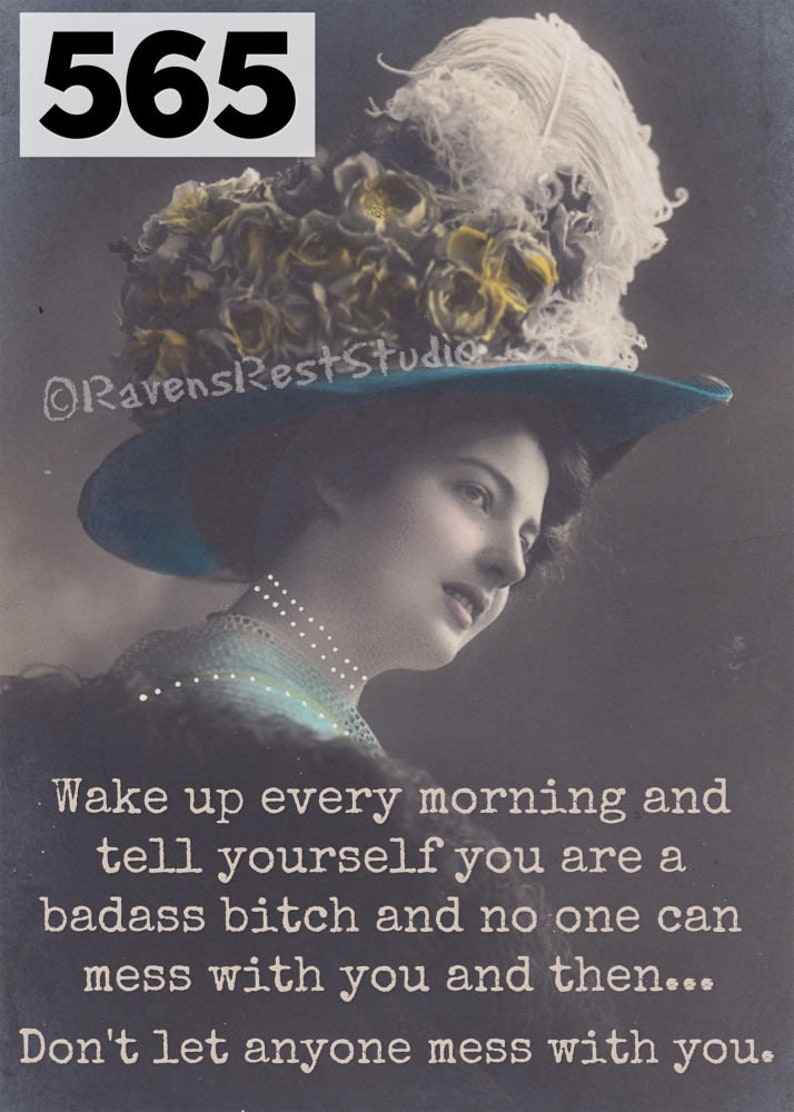Greeting Card 565. Wake up Every Morning and Tell Yourself - Etsy