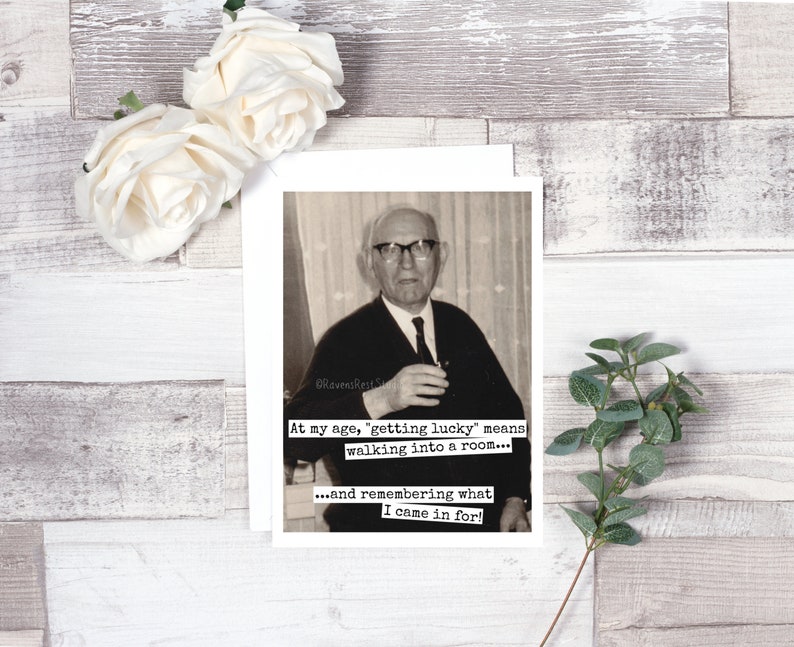 Card 449. Funny Birthday Card. At My Age Getting | Etsy