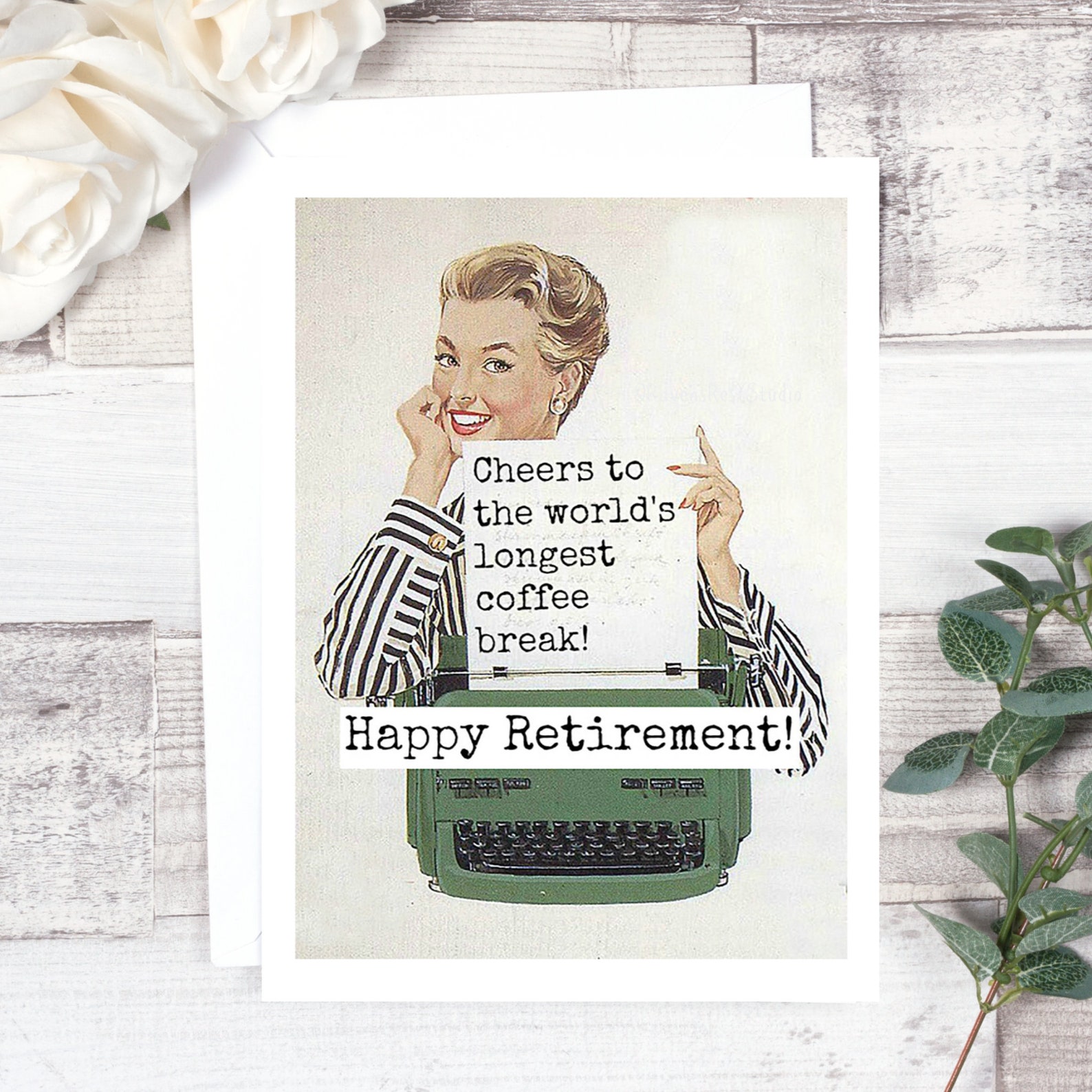 Card 218. Retirement Card. Cheers to the World's Longest Coffee Break ...