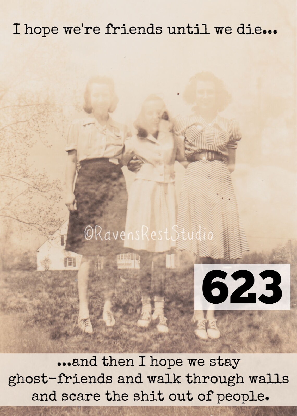 Card 623. Friendship Greeting Card. I Hope We're Friends - Etsy