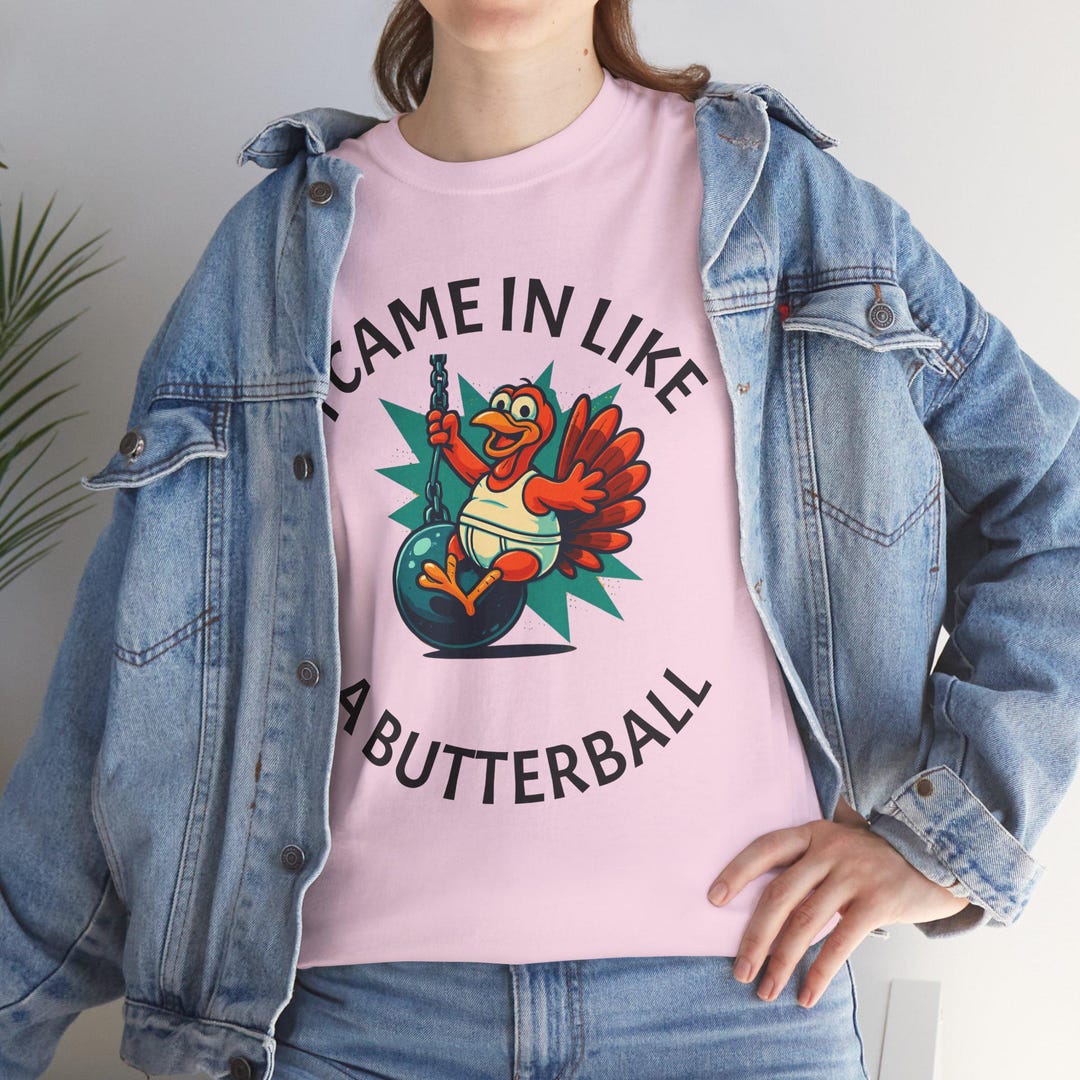 Funny Thanksgiving Turkey Cartoon T-shirt | Butterball Tee - Etsy