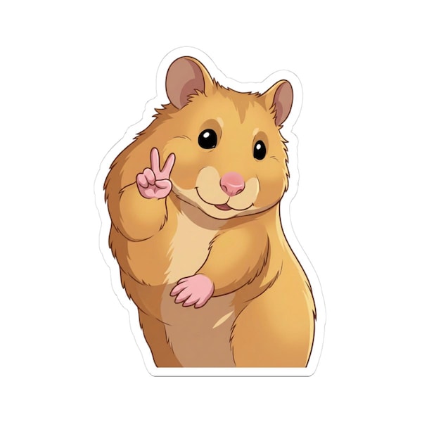 Hamster Peace Sign - Etsy