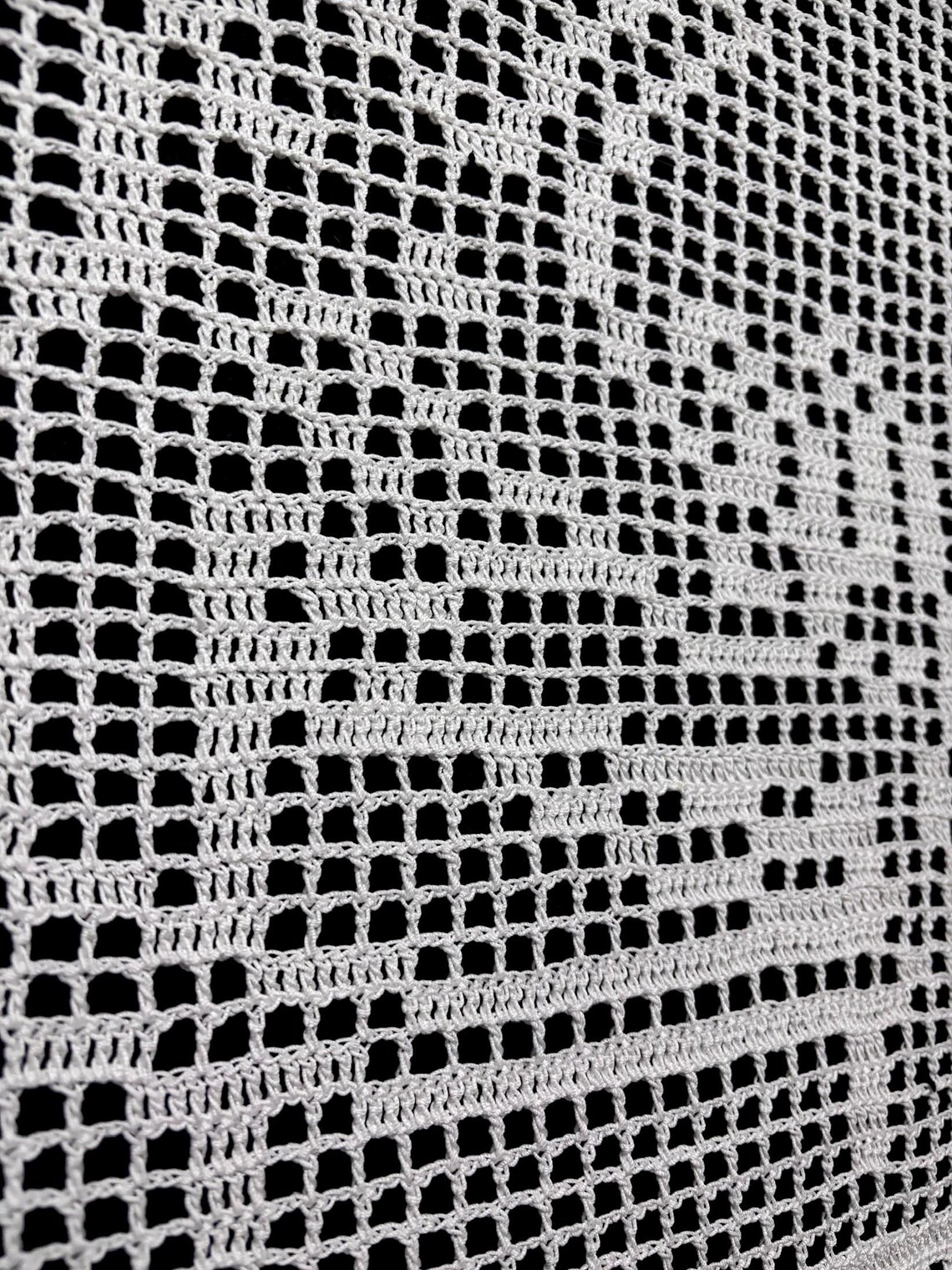Handmade Filet Crochet ‘car Seat Headrest’ Lace Doily, Tapestry ...