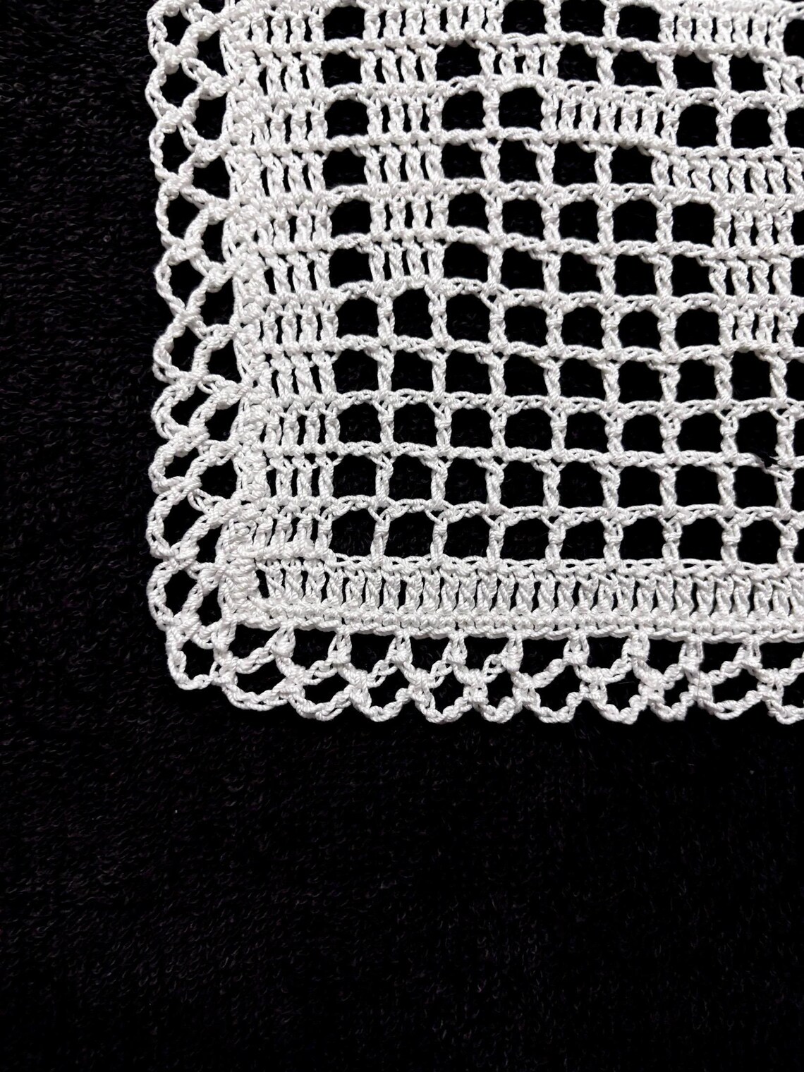 Handmade Filet Crochet ‘car Seat Headrest’ Lace Doily, Tapestry ...