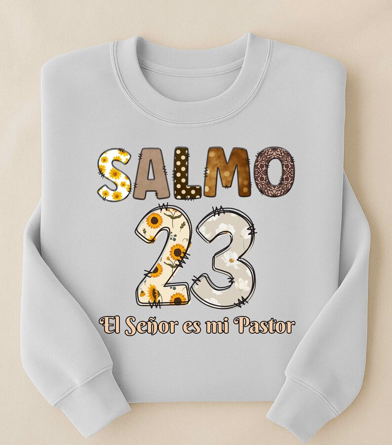 Salmo 23 El Señor Es Mi Pastor PNG Spanish Christian Faith Digital ...