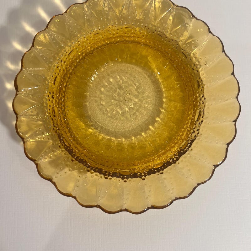 Amber Glass Plates - Etsy