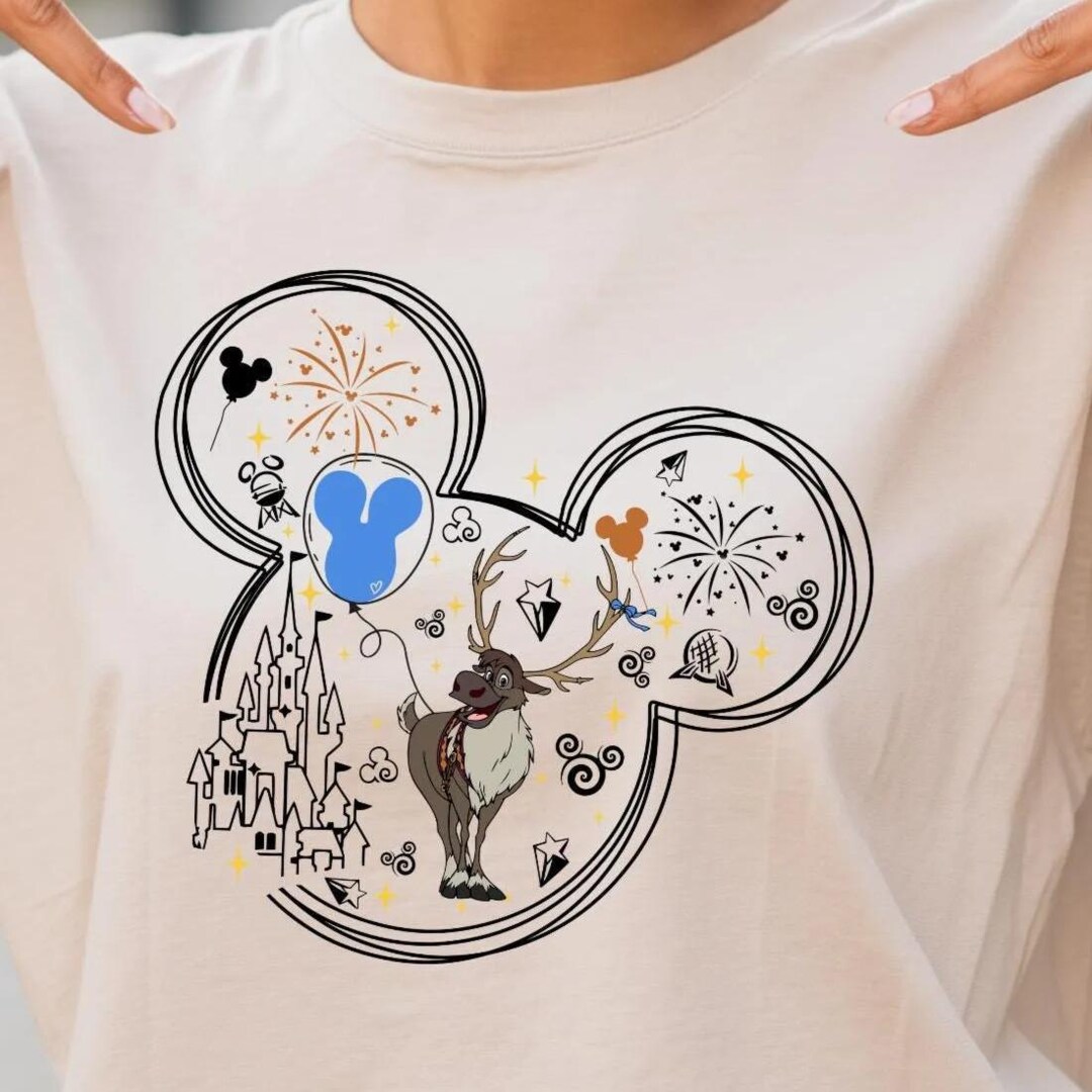 Frozen Sven Shirt Cozy Cartoon Theme: Vibrant Colors - Durable Cotton ...