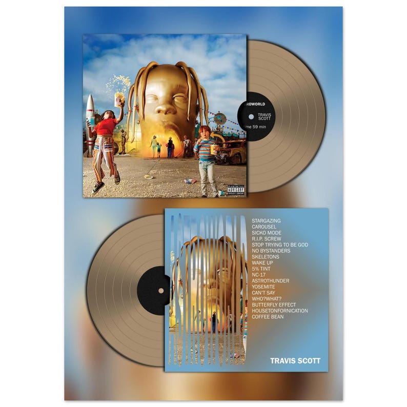 ASTROWORLD Album Cover Poster, Pop Wall Art, Music Print, Travis Scott ...