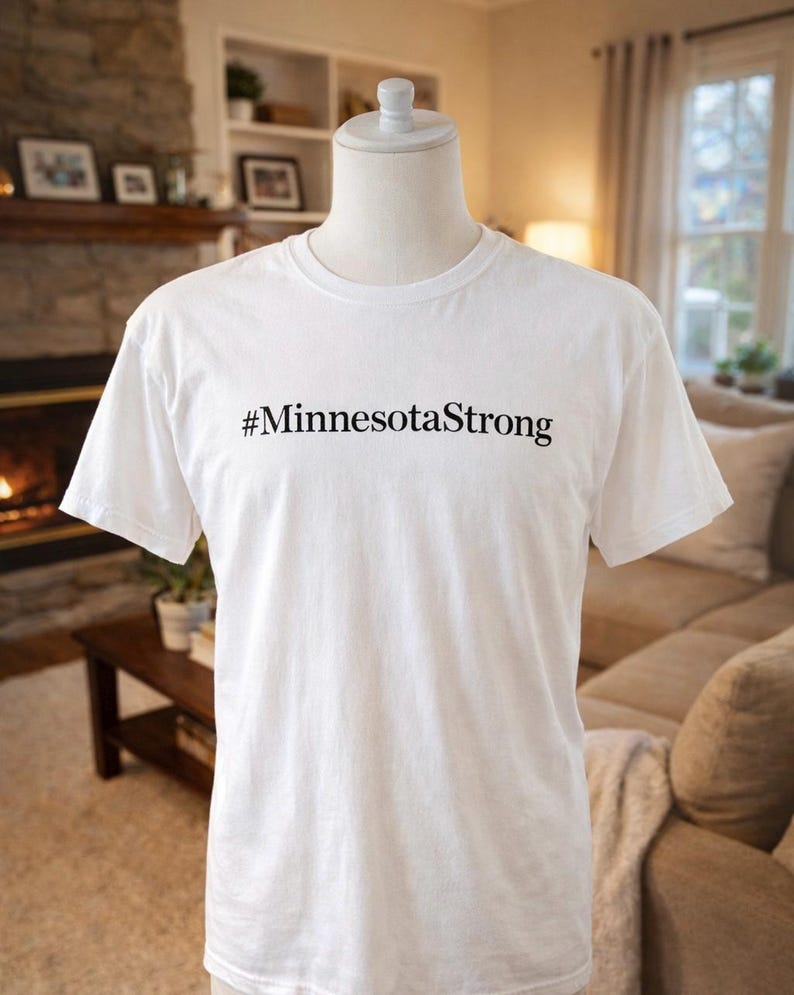 Minnesota Strong Embroidered T-shirt | Minnesota Shirt | # ...