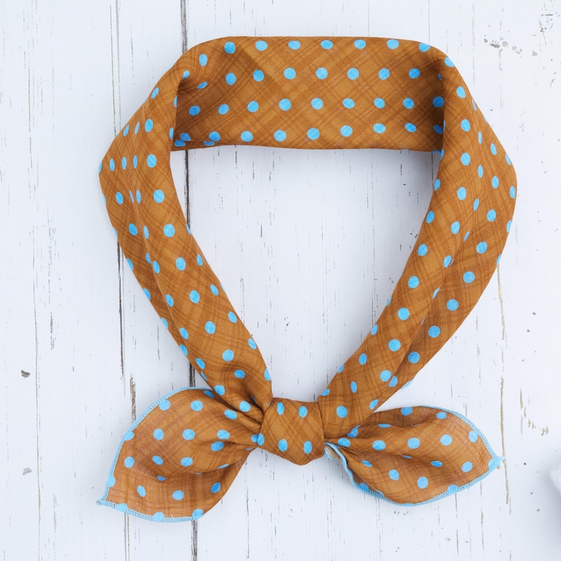 Polka Dot & Stripe Scarf - Etsy
