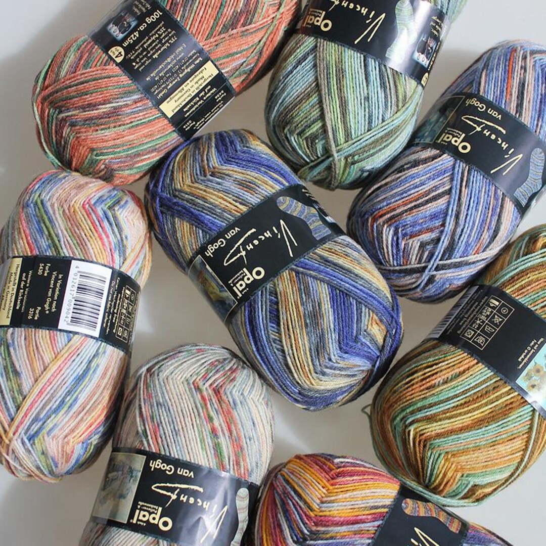 Opal Van Gogh Wool Blend Sock Yarn: Self-patterning, 100g - Etsy