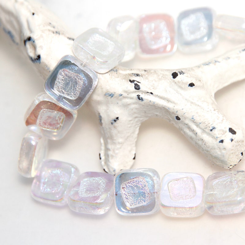 Square Glass Beads - Etsy