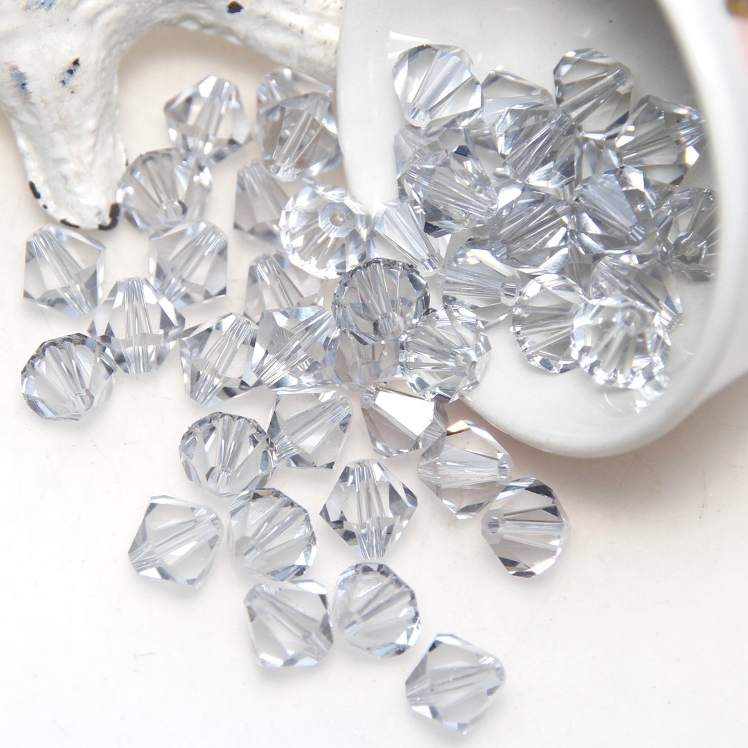 Shadow Crystal Swarovski Crystal Bicone 5301 8mm Beads Discontinued ...