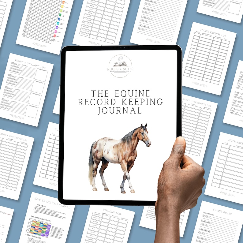 The Equine Record Keeping Journal | PDF & Printable | Horse Management ...