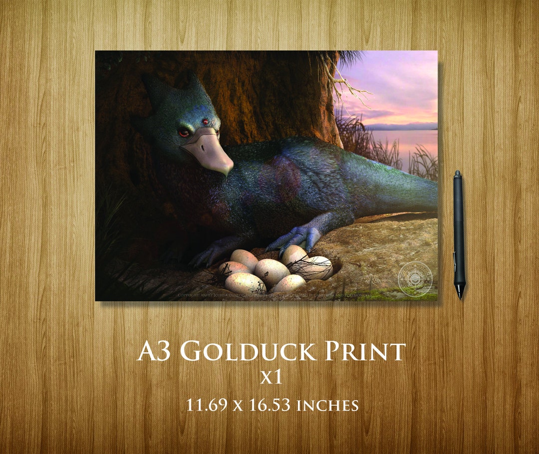 Golduck Posters (A3) - Realistic Pokémon Art Print - Pokémon Zoology ...