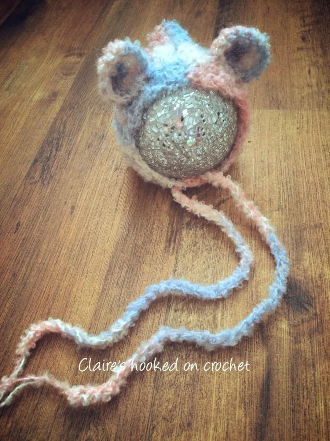 Fluffy Bear Baby Bonnet Newborn Photo Prop Christmas Baby - Etsy