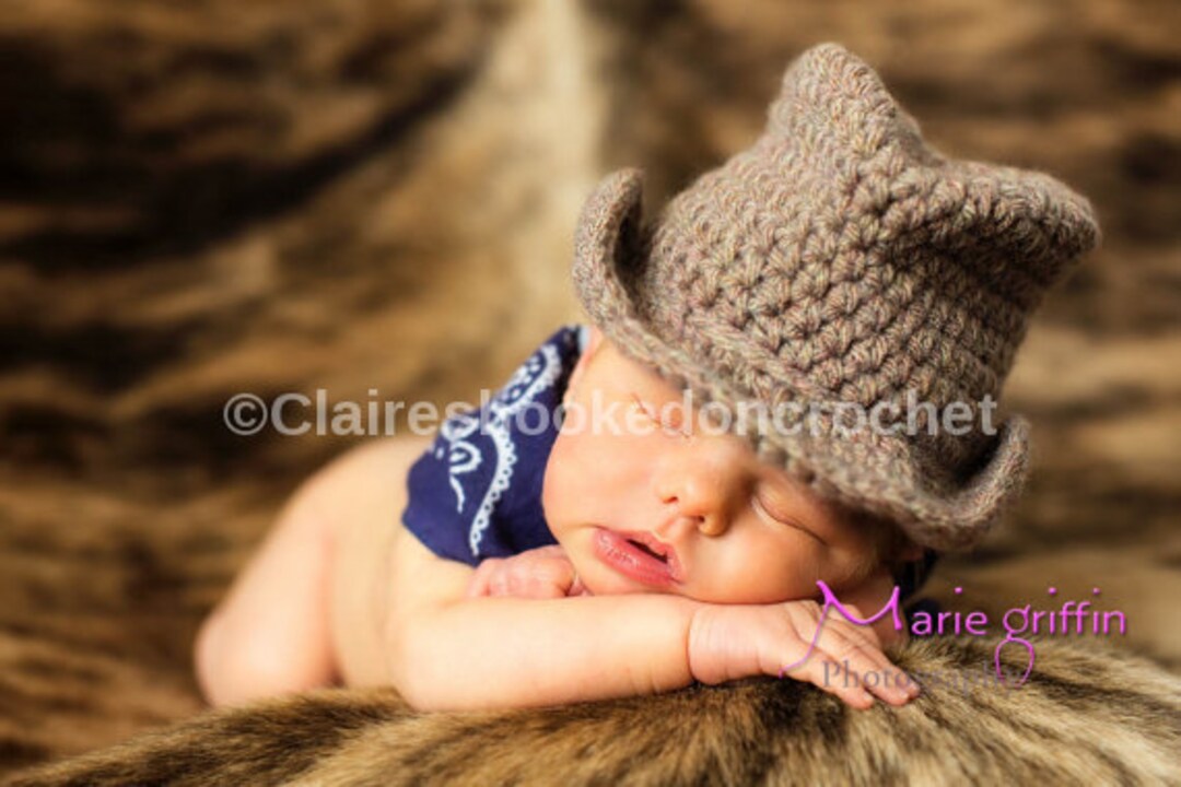 Baby Cowboy Hat Brown Fedora Hat Fabulous Newborn - Etsy