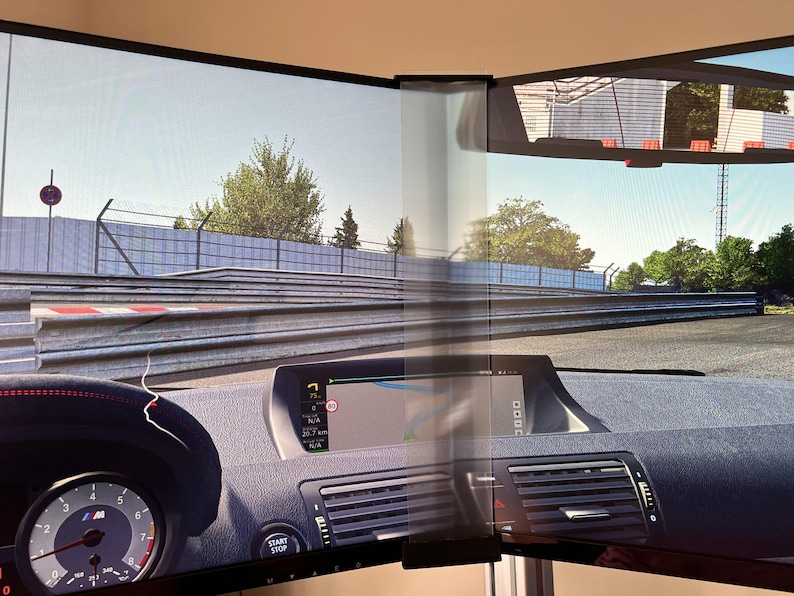 Bezel Free Kit for Sim Racing [triple Monitor Setup] - 'available in 3 Sizes, up to 43 cm in ...