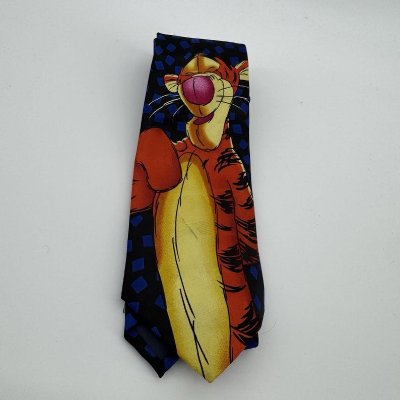 Vintage Winnie the Pooh Happy Tigger Necktie Tie Disney Nostalgia Retro ...