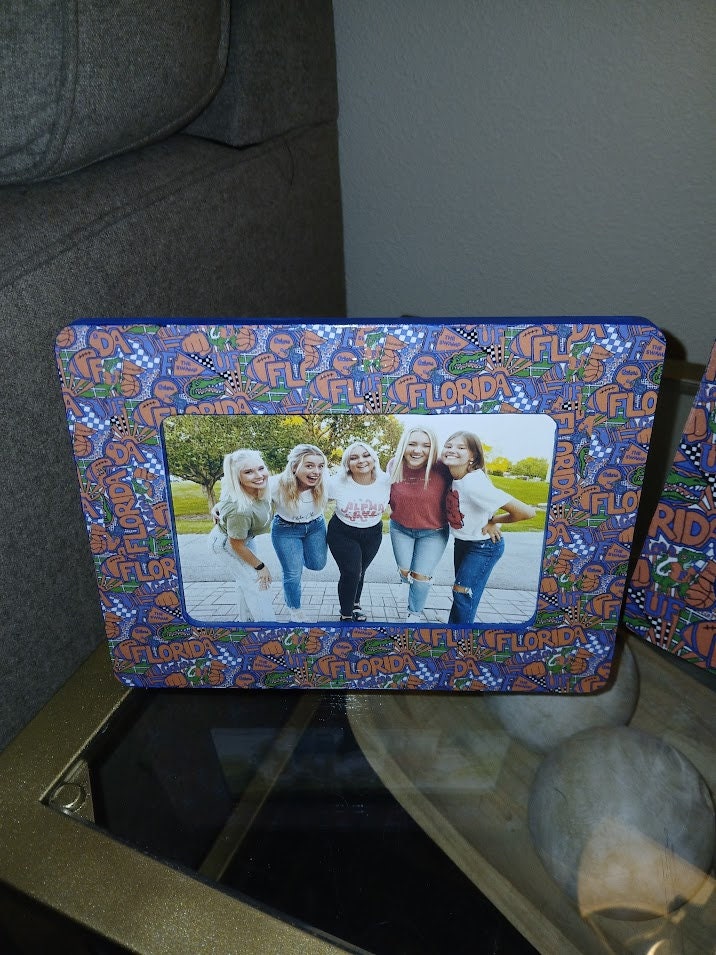 Picture Frame UF Florida Gators University of Florida -holds 4" X 6" or ...