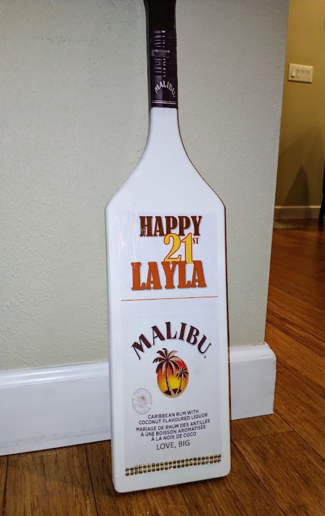 SORORITY PADDLE 21st Birthday MALIBU Rum - Etsy
