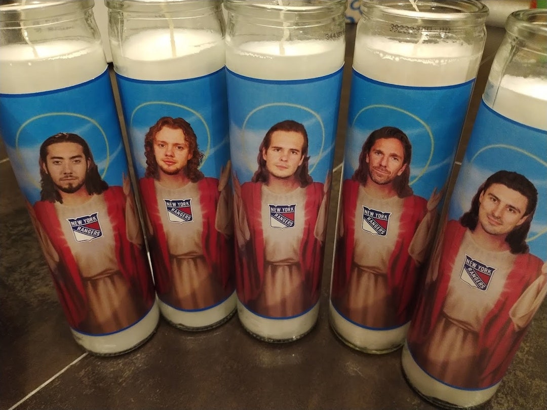 NY RANGERS Prayer Candle Shisterkin Zibanejad Panarin Rempe Lundquist ...