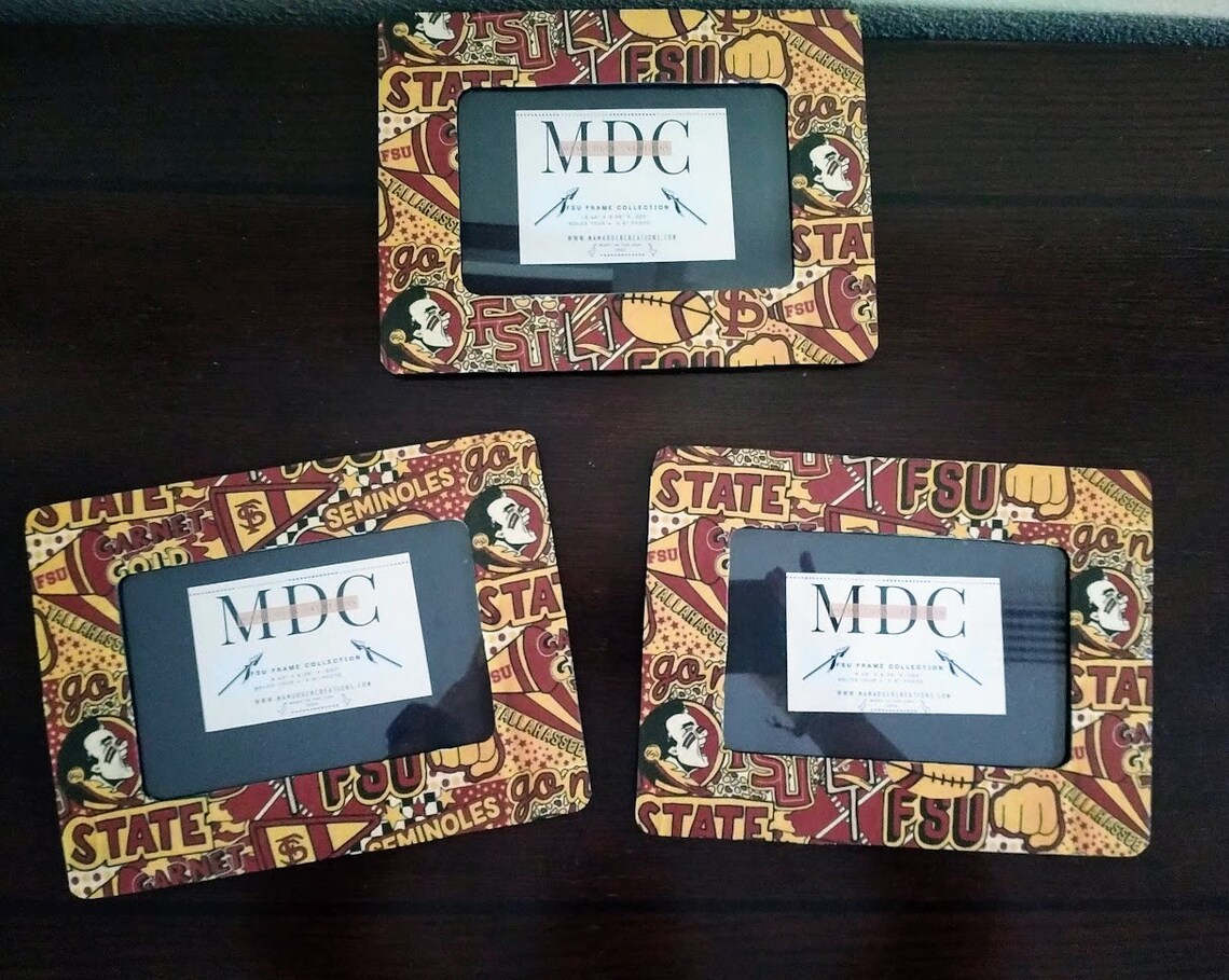 Picture Frame FLORIDA STATE FSU Noles Seminoles Univ of - Etsy