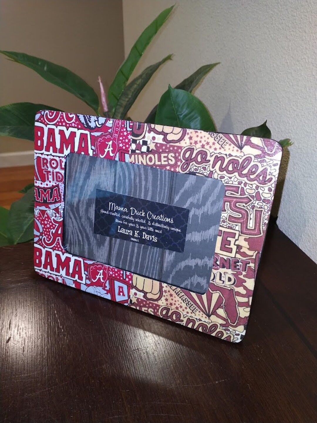 House Divided Picture Frame Florida State FSU Gators UF Alabama UGA You ...