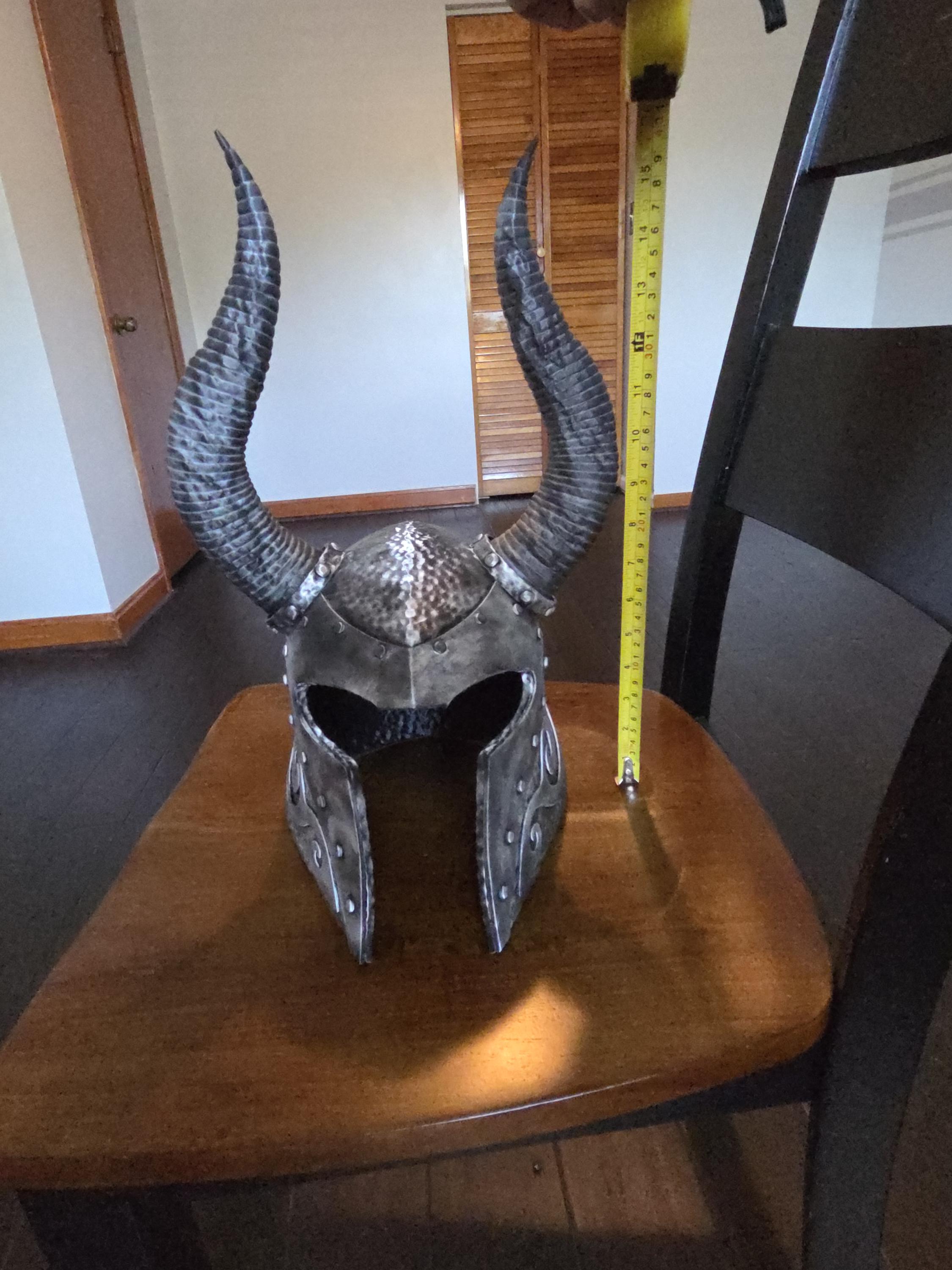 Warrior Helmet: Medieval LARP Cosplay Armor With Horns - Etsy