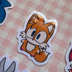 Chibi Sonic Vinyl Stickers -, Shadow, Tails, Silver, Blaze, Rouge ...