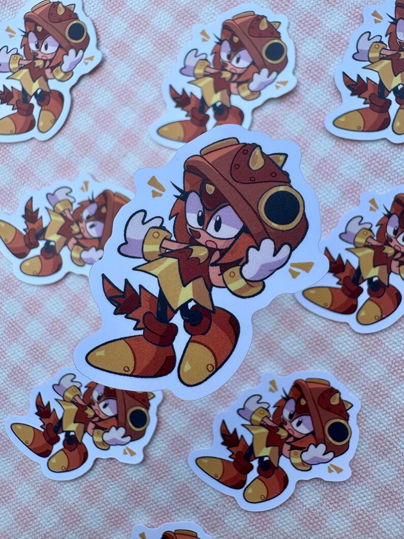 Individual Classic Sonic Character Matte Vinyl Stickers - Classic Amy ...