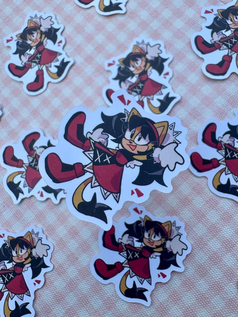 Individual Classic Sonic Character Matte Vinyl Stickers - Classic Amy ...