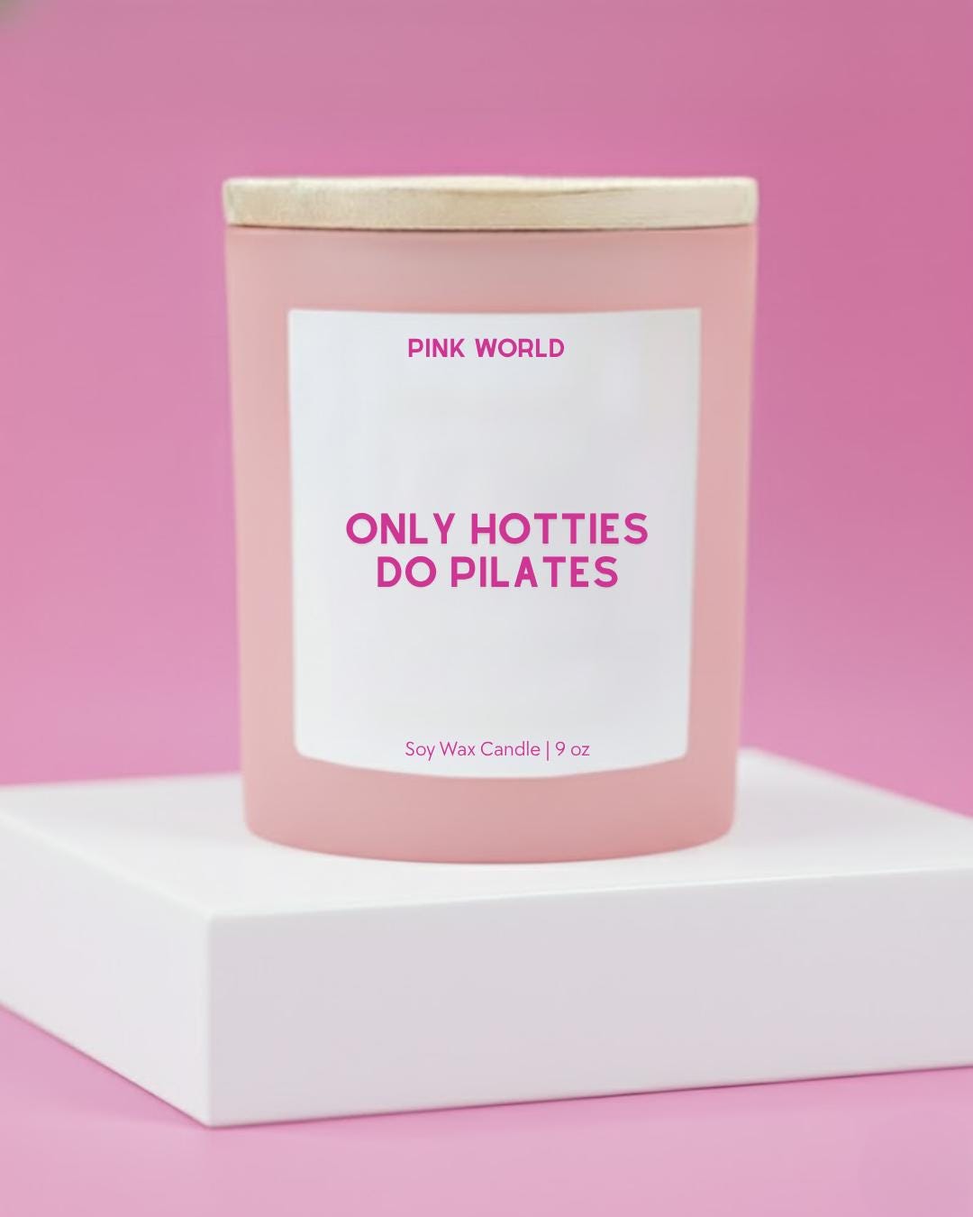 Pilates Gift Funny Candle Only Hotties Do Pilates Candle Fitness Gift ...