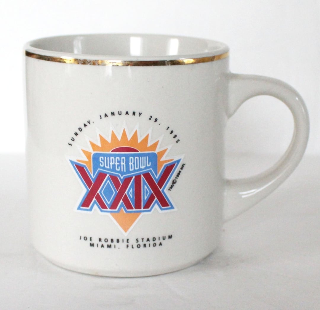 Vintage NFL Super Bowl Mug / Gatorade XXIX Ceramic Coffee Cup 1995 ...