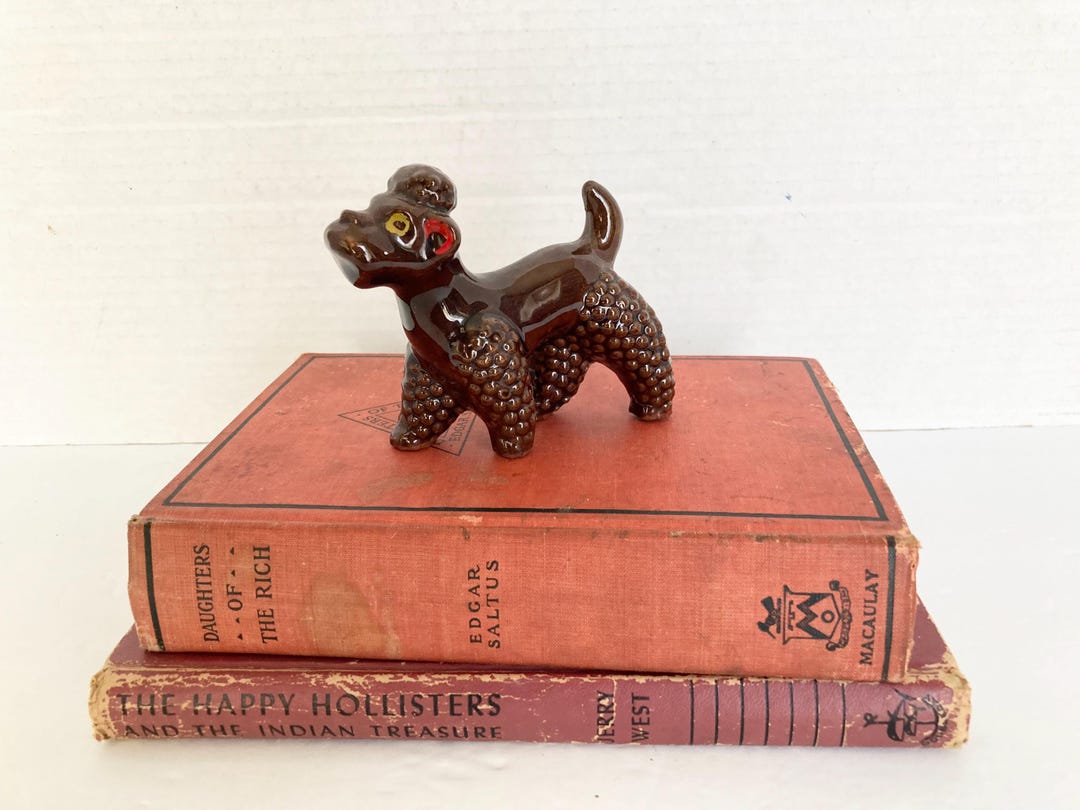 Vintage Redware Pottery Poodle Dog Figurine - Etsy