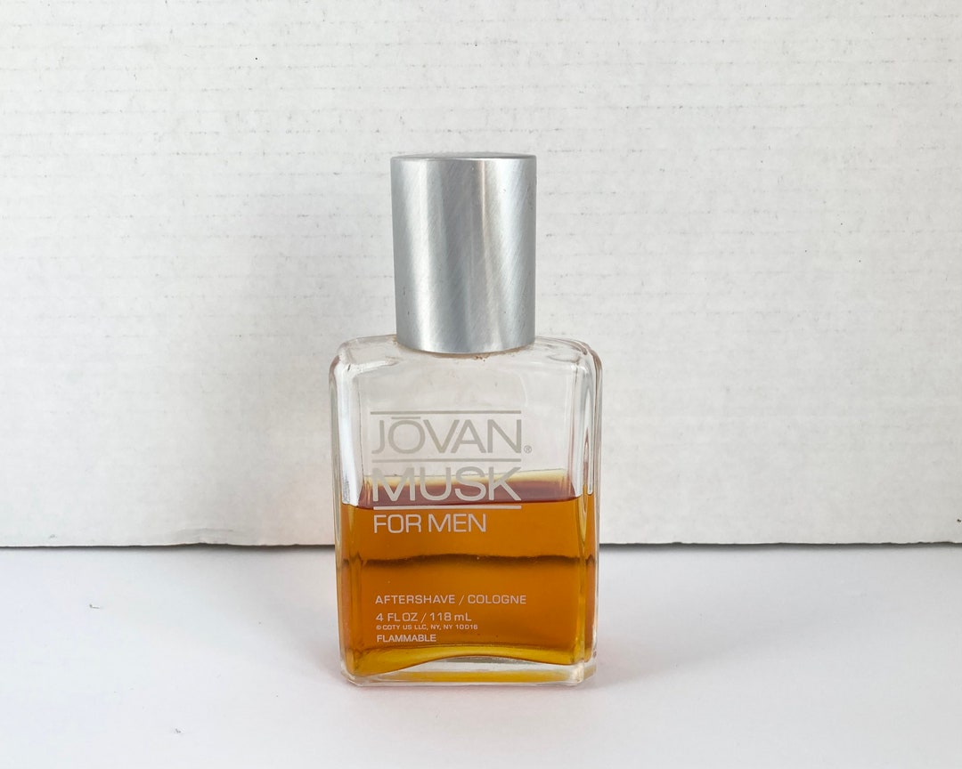 Vintage Jovan Musk for Men Aftershave Cologne 4 Oz Bottle 50% - Etsy