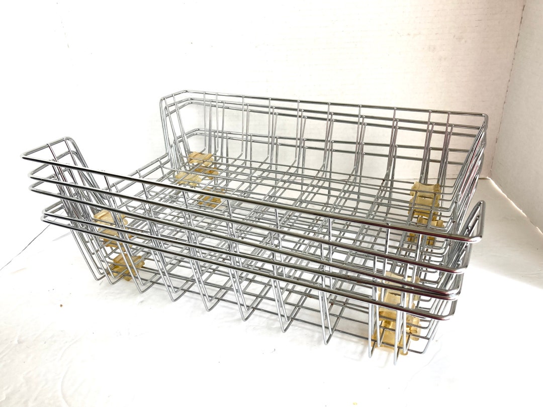 Vintage in Out Tray Lot of 5 / Metal Wire Basket / Desk Office Silver ...