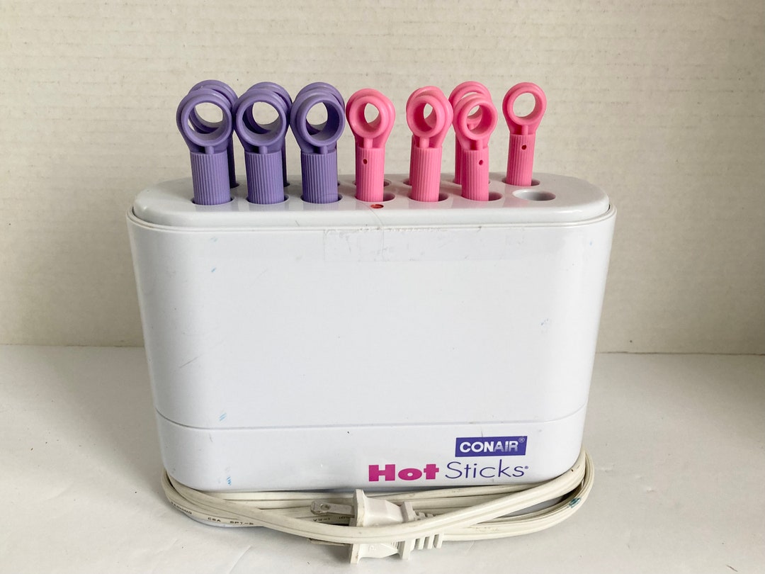 Conair Hot Sticks Flexible 13 Curlers Pink Purple Tested Pageant ...