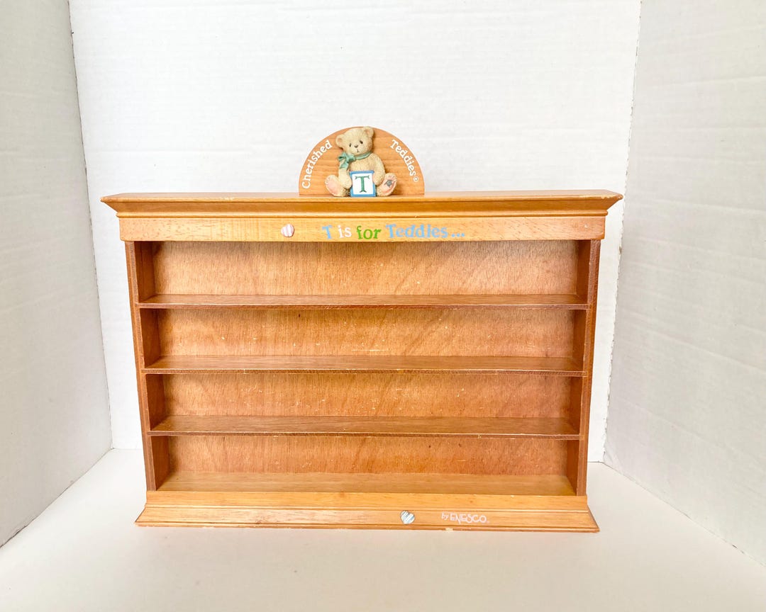 Vintage Wooden Enesco Display Shelf Cherished Teddies - Etsy