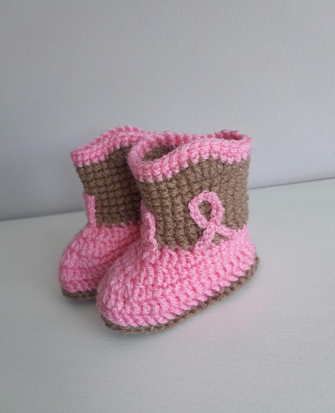 Newborn Baby Cowboy Boots, Handmade Cowgirl Booties, Baby Shower Gift ...