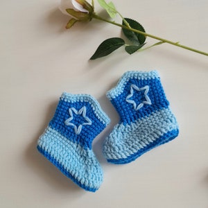 Newborn Baby Cowboy Boots Handmade Baby Booties Baby Shower Gift Baby ...