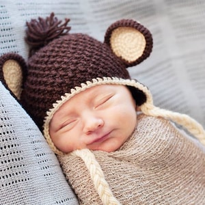 Newborn Photo Prop, Monkey Newborn Hat, Baby Coming Home Outfit ...