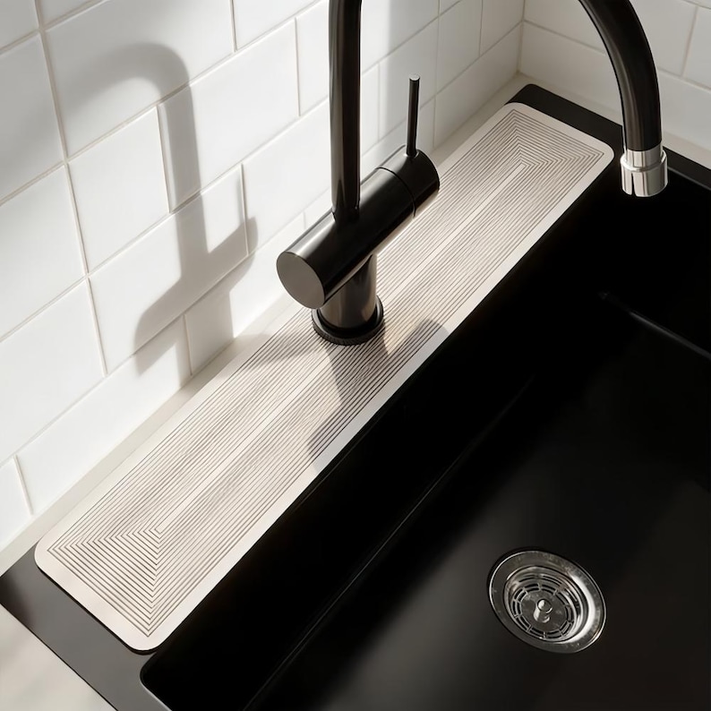 Kitchen Faucet Mat,sink Splash Guard,faucet Absorbent Mat,faucet Drip ...