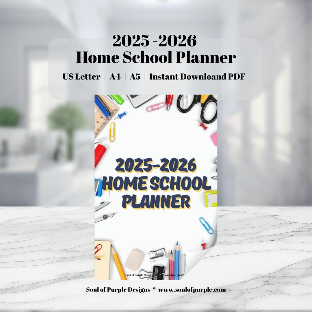 2025-2026 Homeschool Planner | Daily + Weekly Schedule Organizer ...